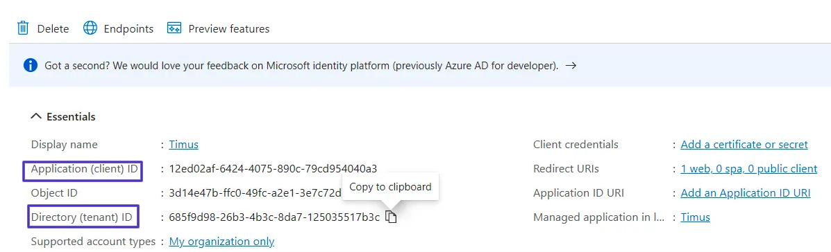 Microsoft Entra ID Integration – Timus Networks