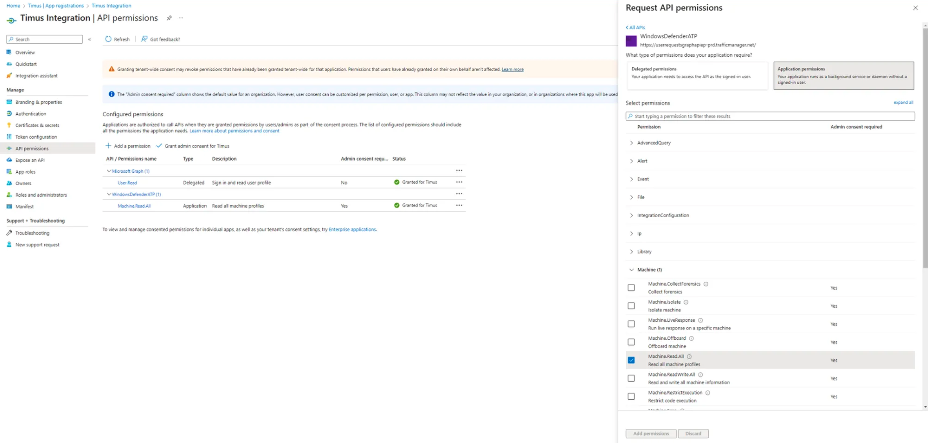 Microsoft Defender Integration – Timus Networks