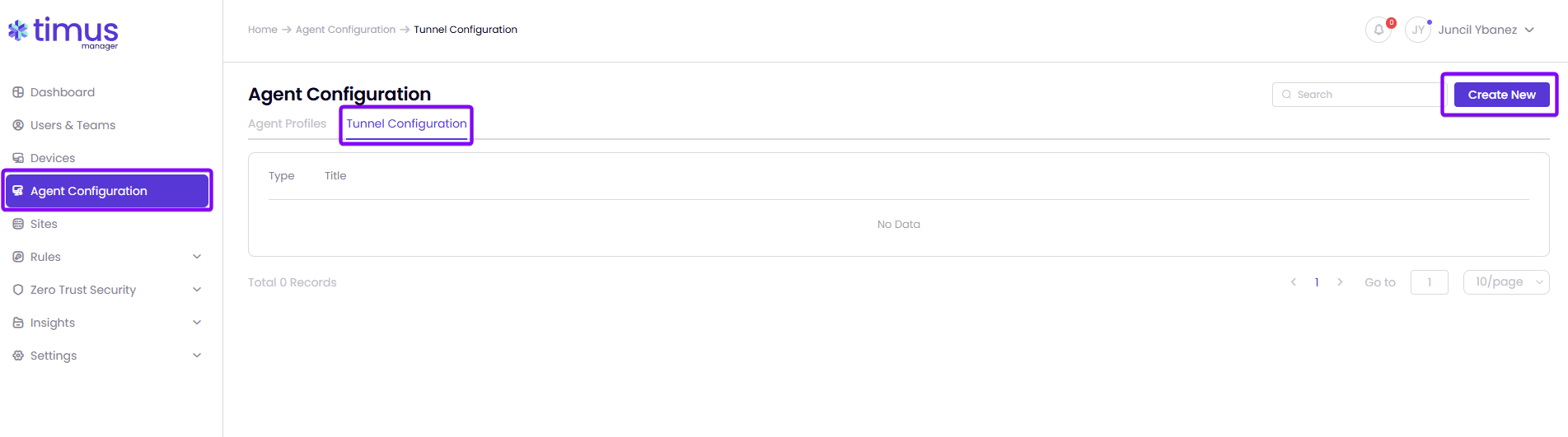 Split Tunnel Configuration – Timus Networks